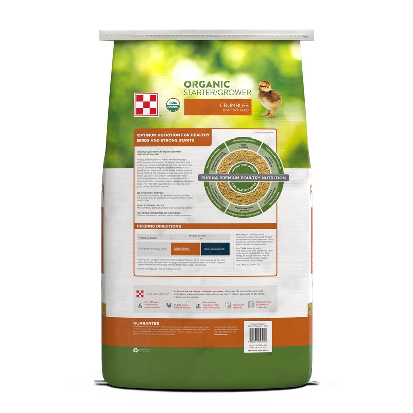 Purina® Organic Starter-Grower Chick Feed | Non-GMO – Purina Animal ...