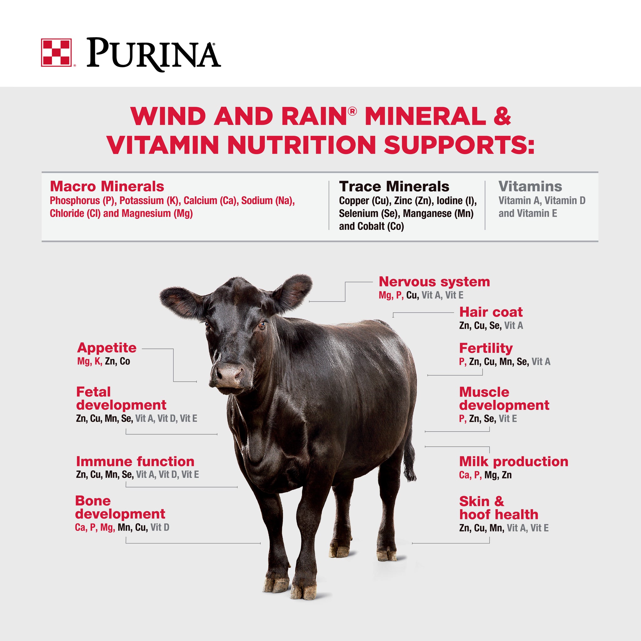 Purina® Wind & Rain® 7.5 Cattle Mineral With Altosid for Fly Control ...