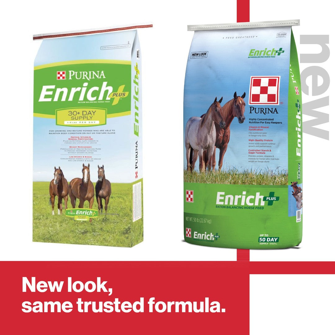 Purina® Enrich Plus Ration Balancing Horse Feed | Concentrated Feed ...