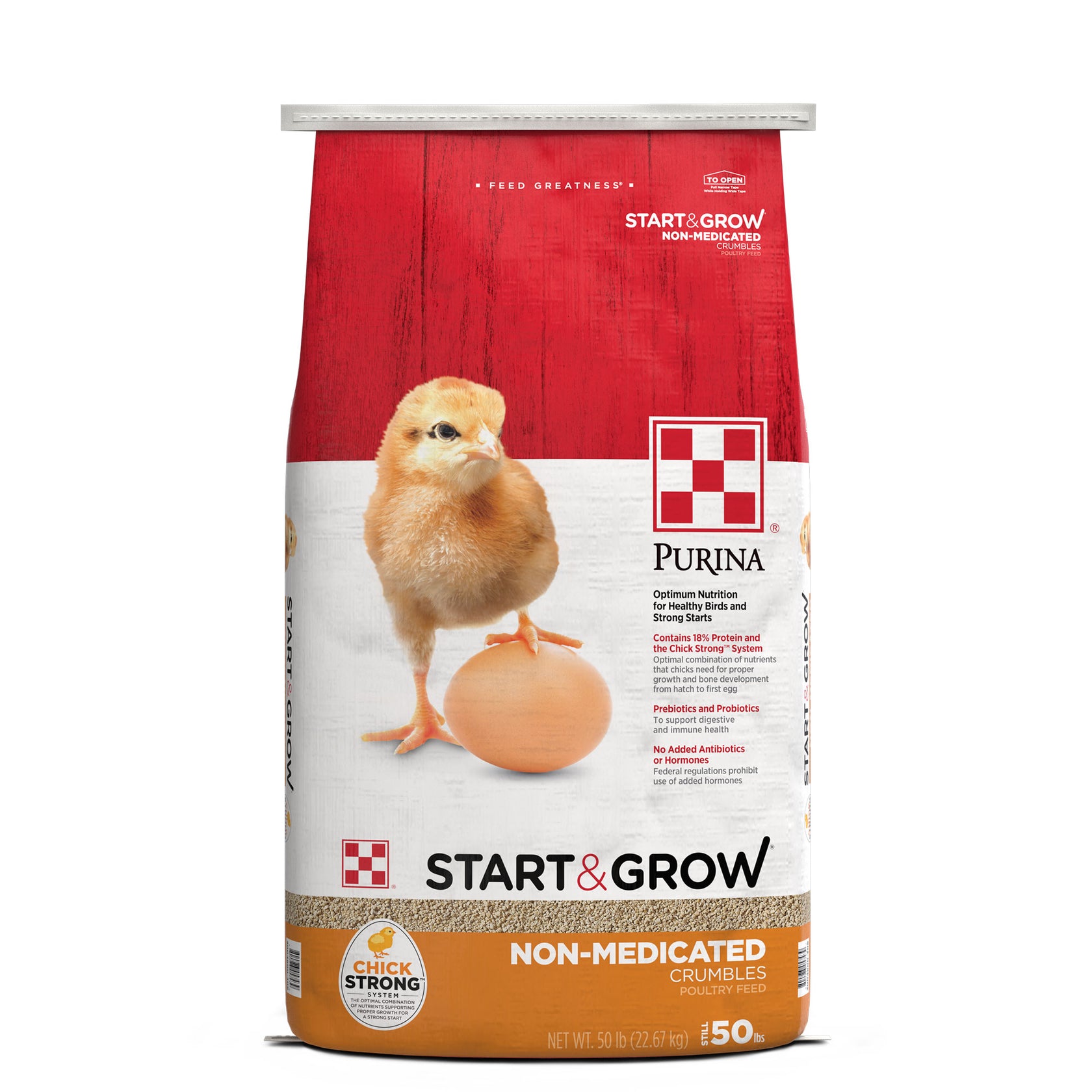 Purina® Start & Grow Non Medicated Chick Feed | Crumble Starter Food ...