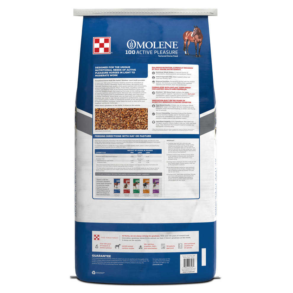 Purina® Omolene #100 Horse Feed | Flavored with Molasses – Purina ...